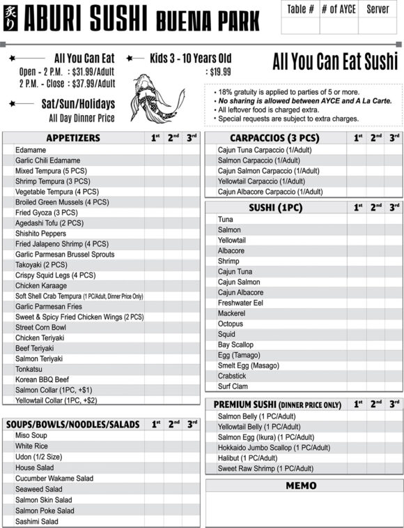 test – ABURI SUSHI